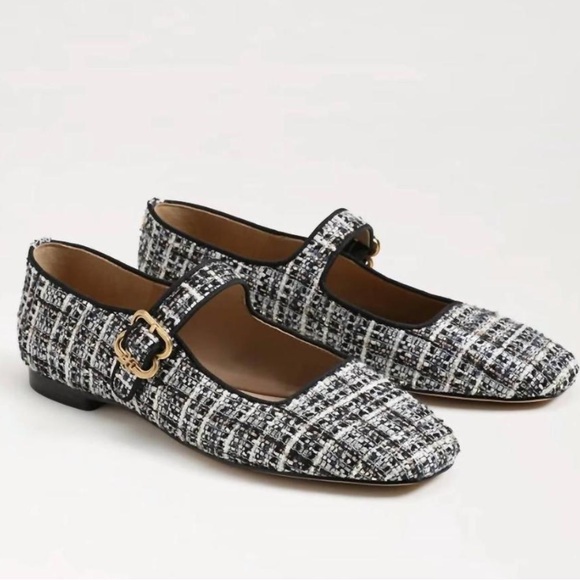 Sam Edelman | Shoes | Sam Edelman Michaela Mary Jane Black White Tweed ...